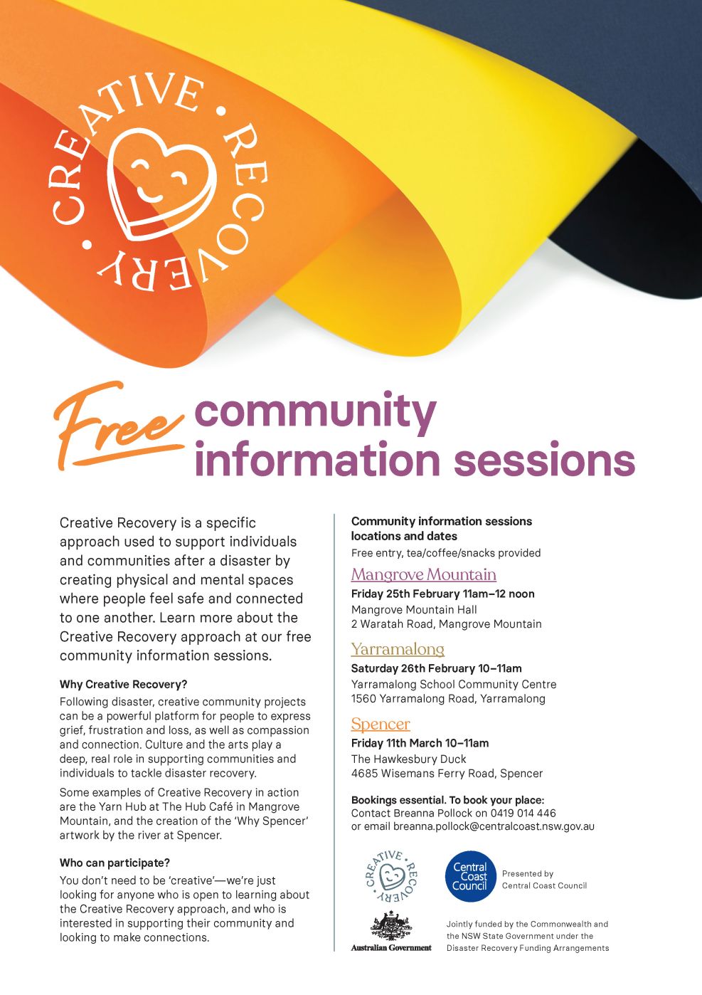 Central Coast Council Creative Recovery Information Sessions central-coast-council-creative-recovery-information-sessions