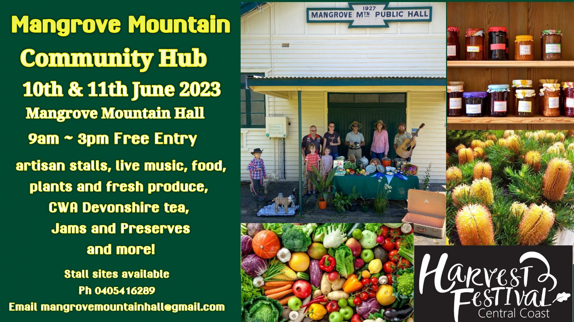 Harvest Festival Hub at Mangrove Mountain Hall - Issue 922